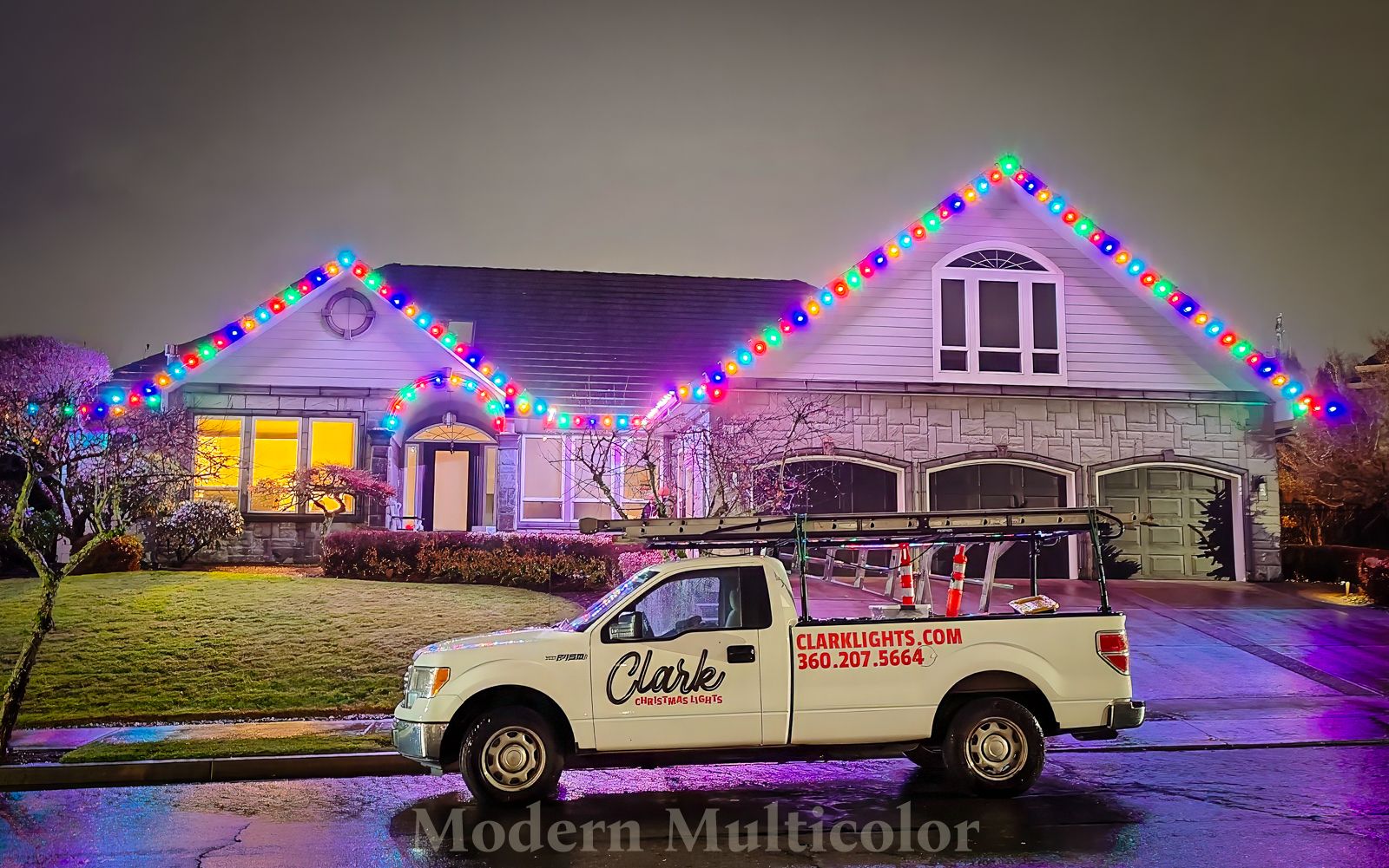 Holiday Lighting Installation - WA's Clark Christmas Lights